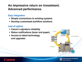 Canon imageRUNNER ADVANCE Series | PPT
