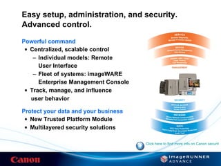 Canon imageRUNNER ADVANCE Series | PPT