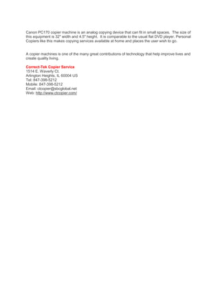 Copier machine @ correct tek copier service | PDF | Desktop Publishing ...