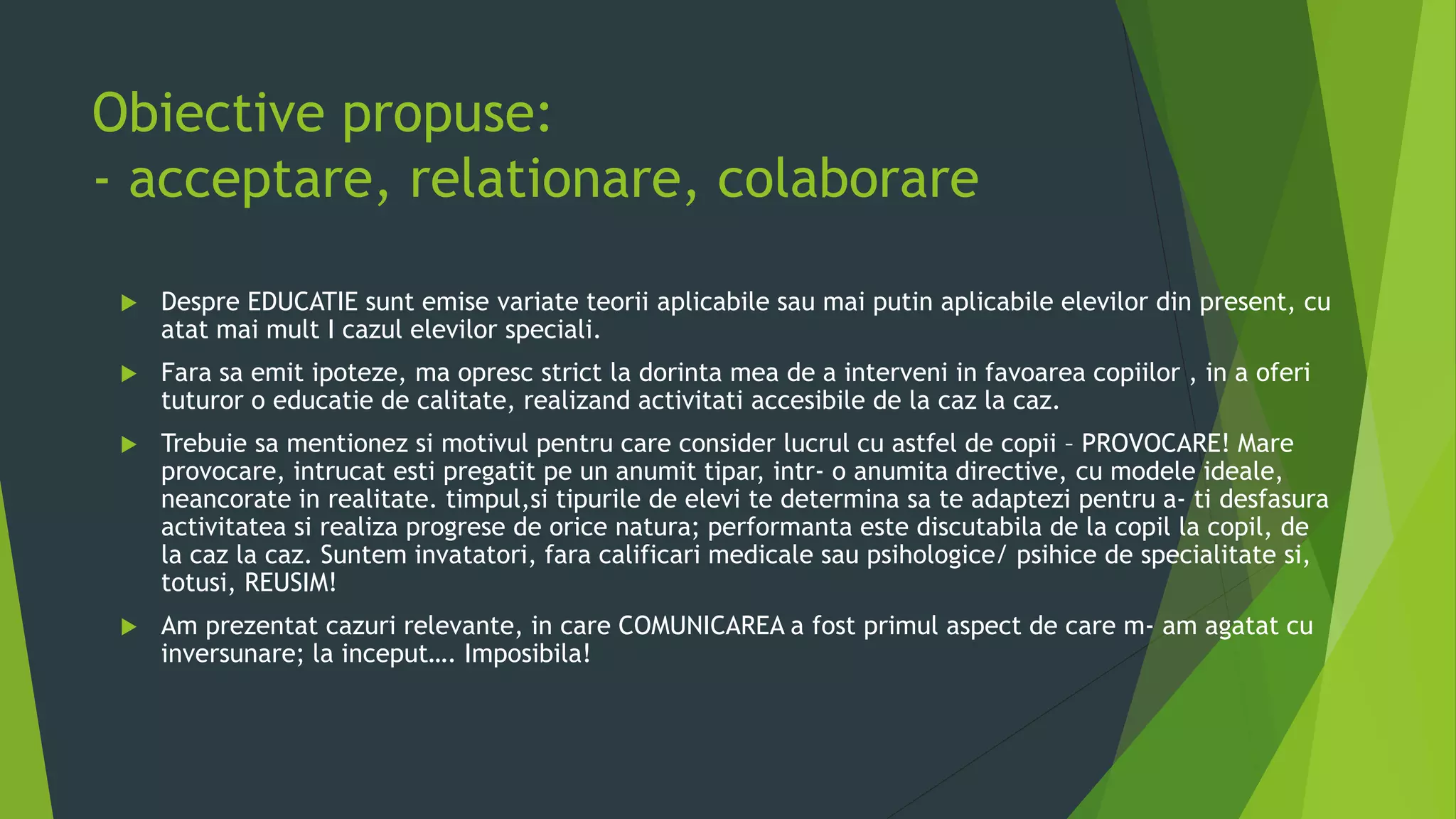 Copiii speciali, marea provocare! | PPTX