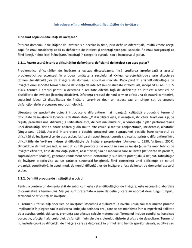 Copilul cu dificultati de invatare | PDF