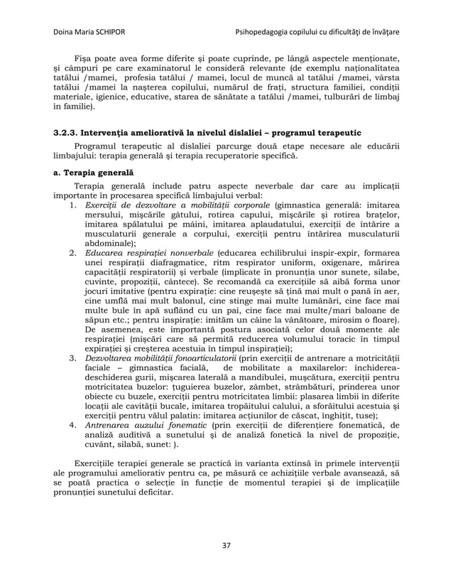 Copilul cu dificultati de invatare | PDF