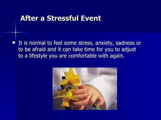 Coping with-a-stressful-event-1195142825211040-1 | PPT