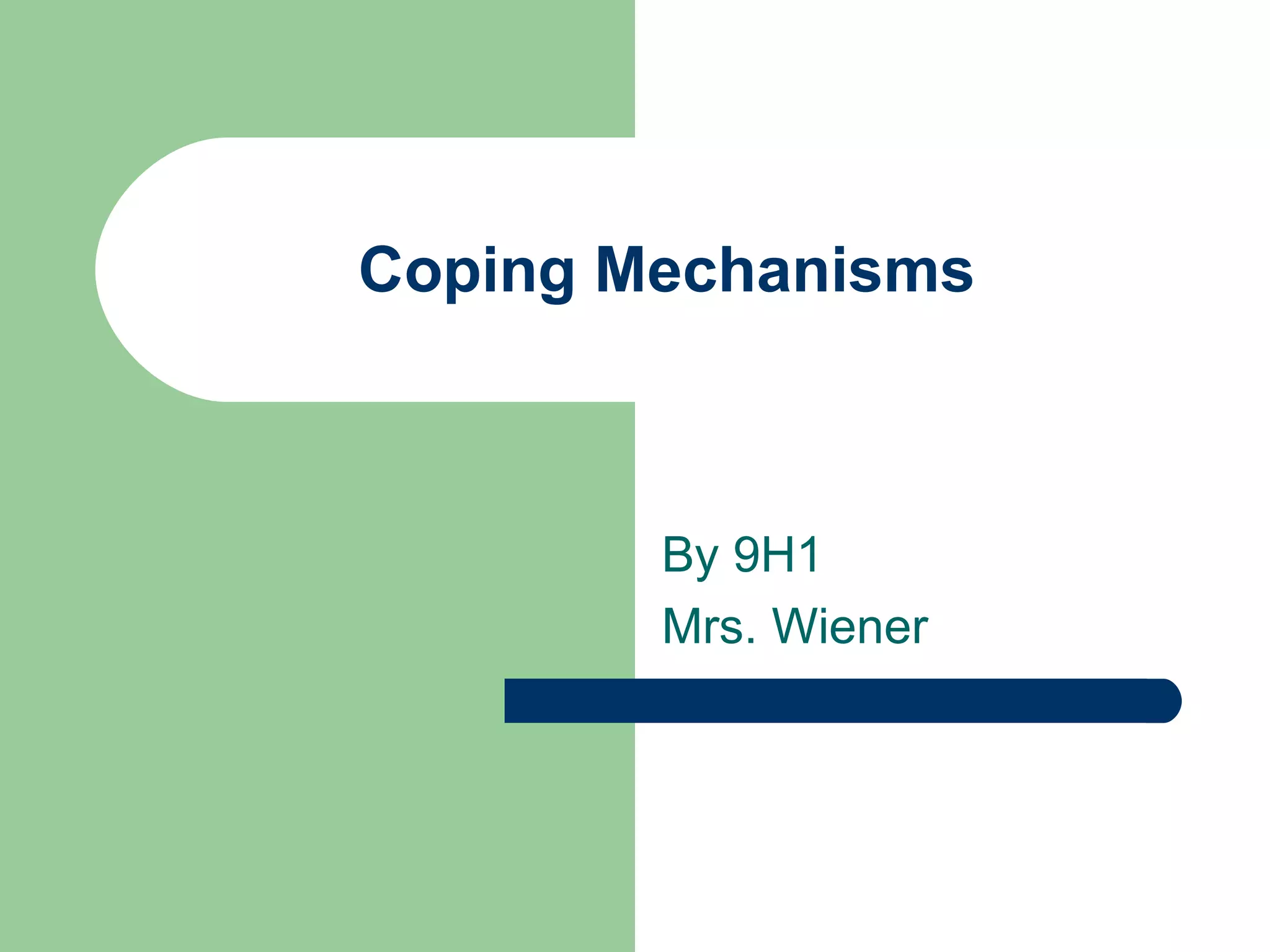 Coping Mechanisms | PPT