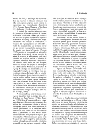 Coping nas crianças | PDF