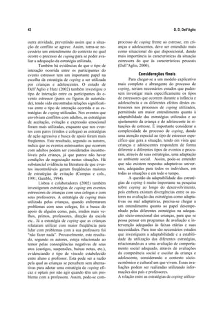 Coping nas crianças | PDF