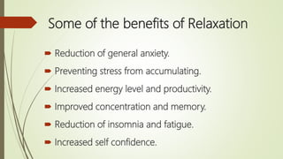 Coping (relaxation) | PPTX