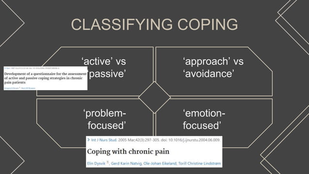 The meaning of coping with chronic pain | PPTX | Physical Therapy ...