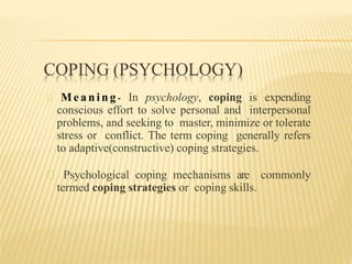 Coping skills | PPT