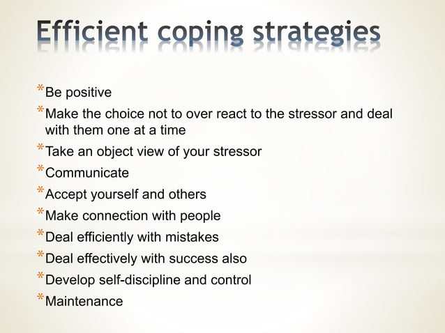 PPT on Coping strategies made By Jyoti Pali, Research Scholar | PPT