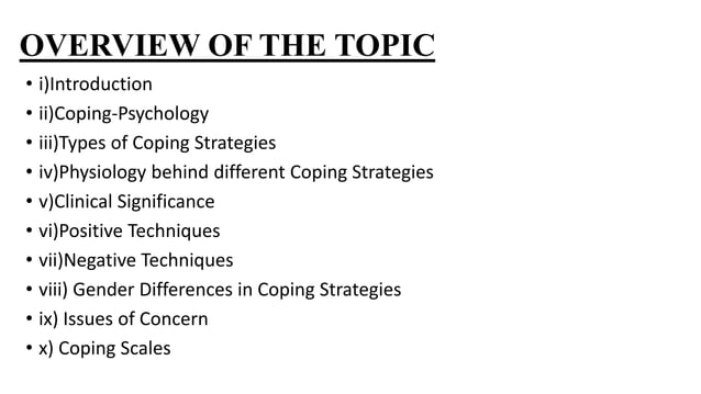 COPING STRATEGIES.pptx | Mental Health | Diseases and Conditions