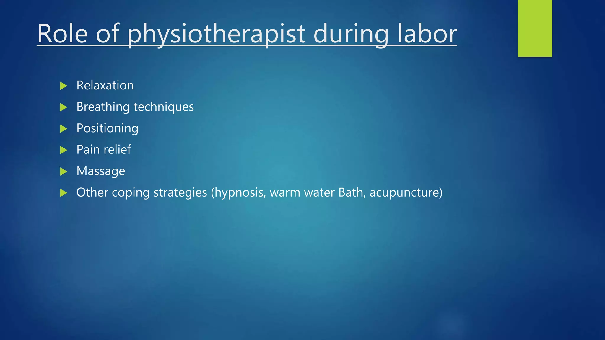 Coping strategies in labour | PPTX