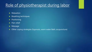 Coping strategies in labour | PPTX