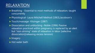 Coping strategies in labour | PPTX