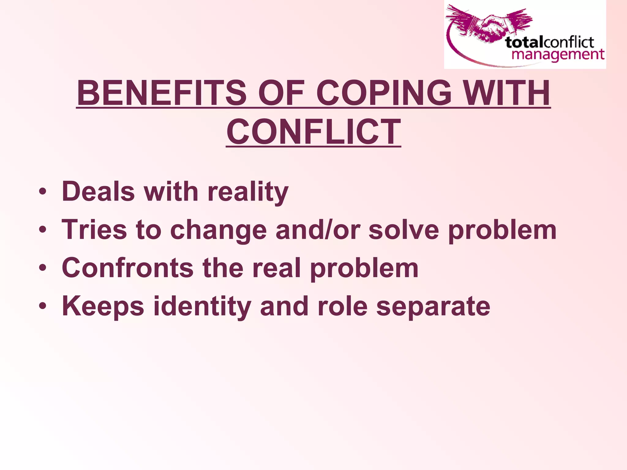 Coping with conflicts (new) | PPT