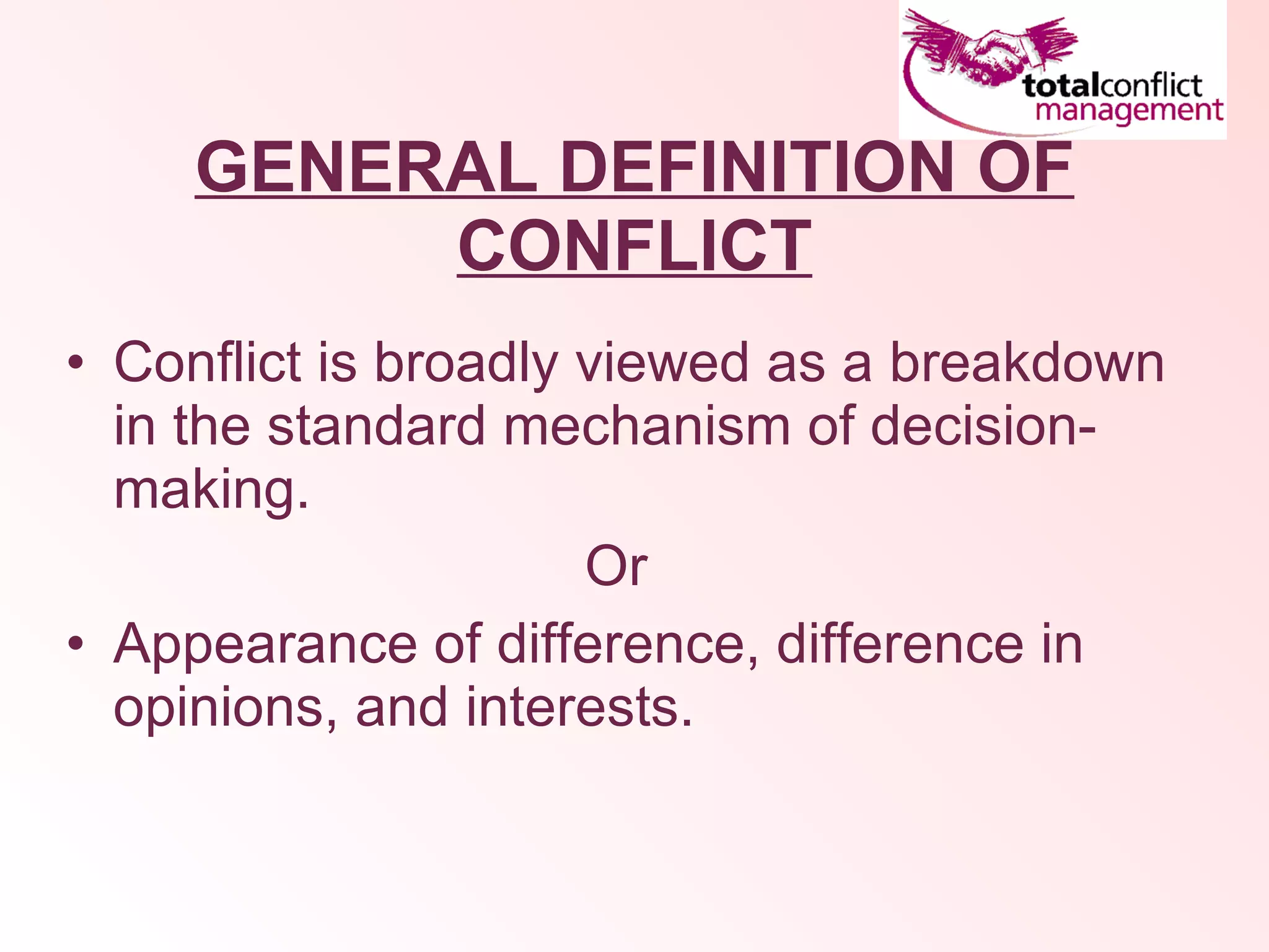 Coping with conflicts (new) | PPT