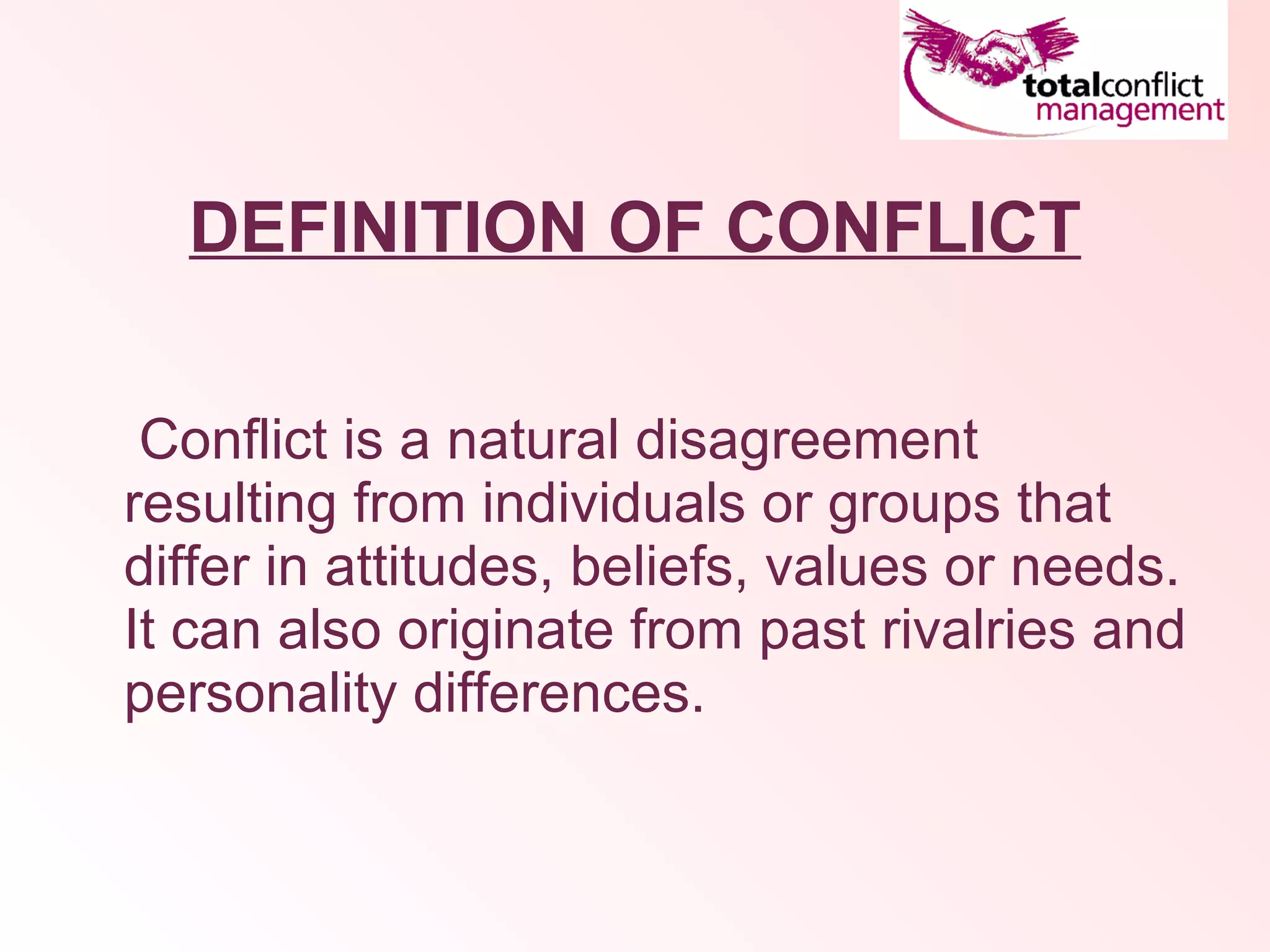 Coping with conflicts (new) | PPT