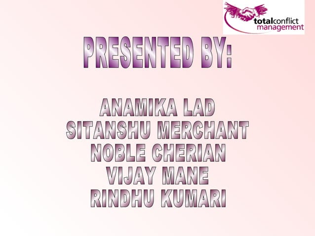 Coping with conflicts (new) | PPT