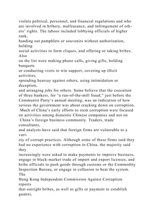 Coping with Corruption in Trading with VietnamCASE 2-5.docx