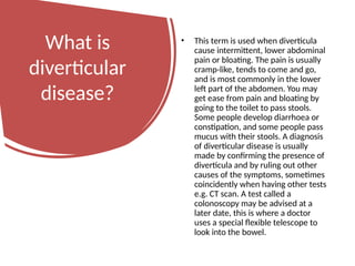 Coping with Diverticulitis of the Human Body | PPTX
