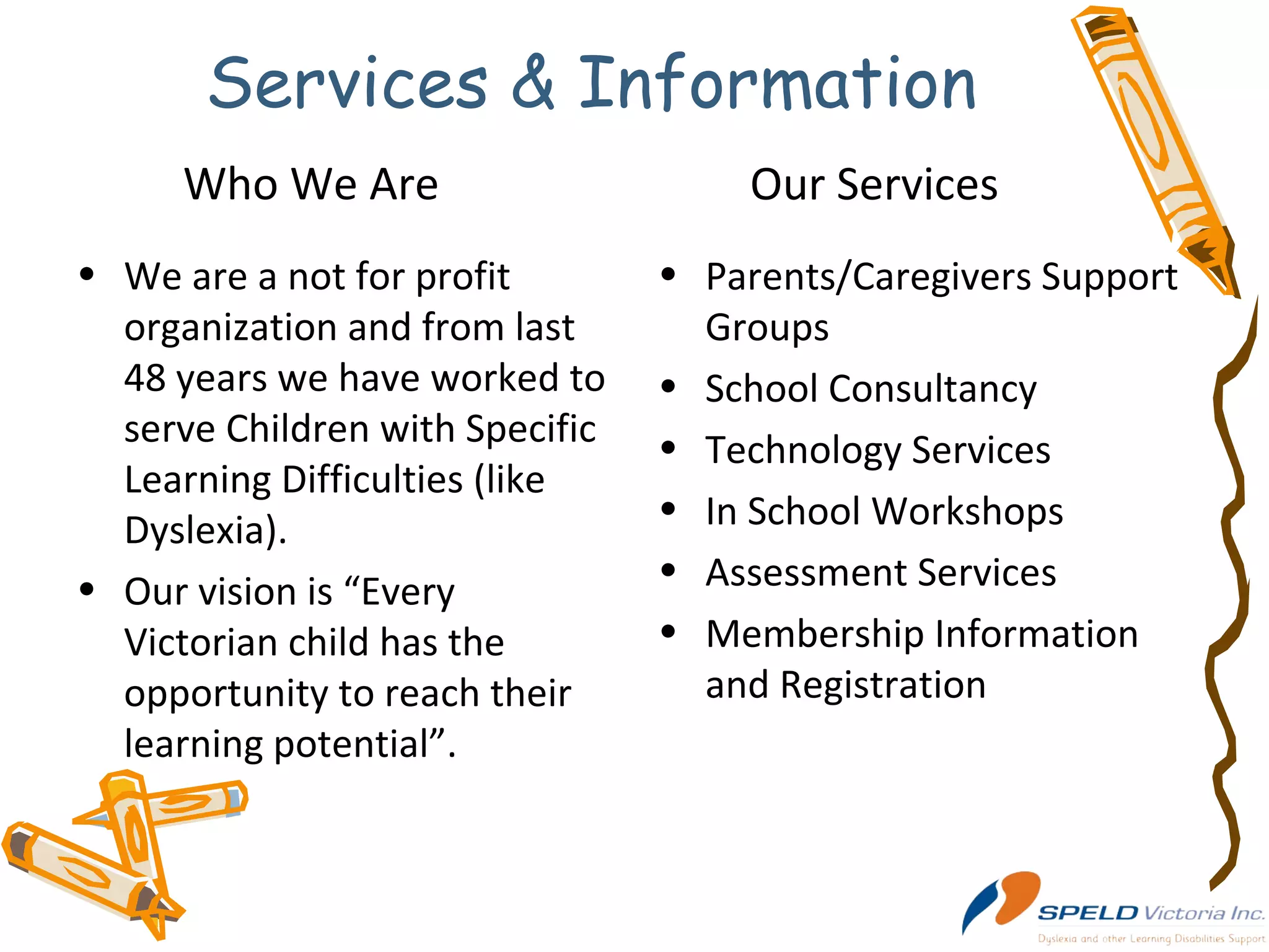 Coping With Dyslexia - Speld Victoria at Australia | PPT