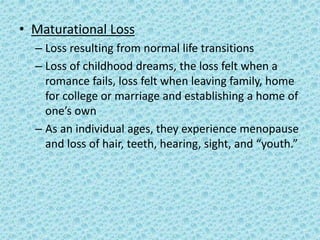 Coping with loss , and death ppt- By Ms. Ritika soni | PPTX