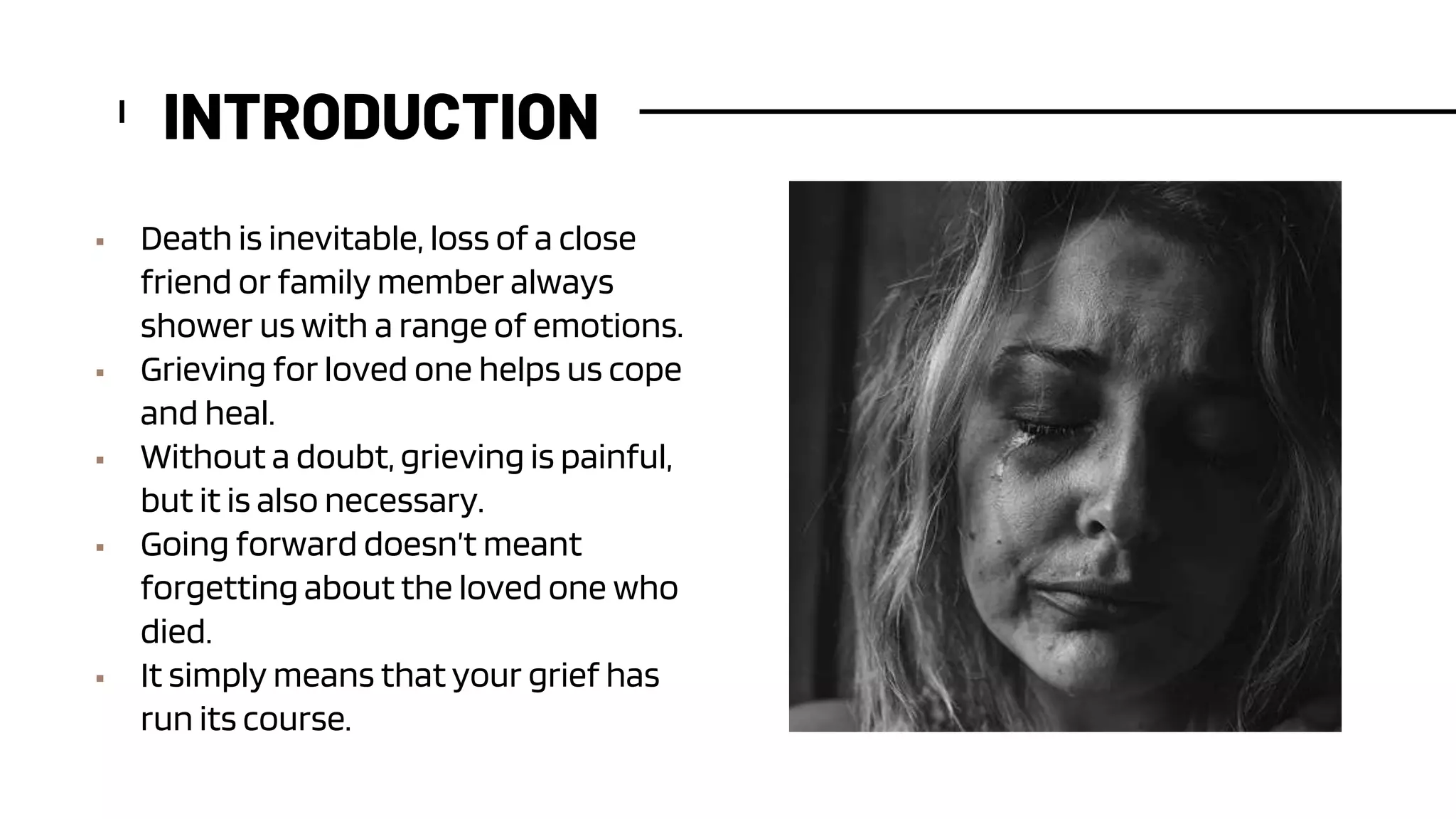 Coping with Loss, Death and Grieving | Juhin J | PDF