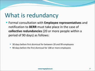 Coping With Redundancy - May 2009 | PPT