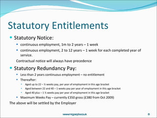 Coping With Redundancy - May 2009 | PPT