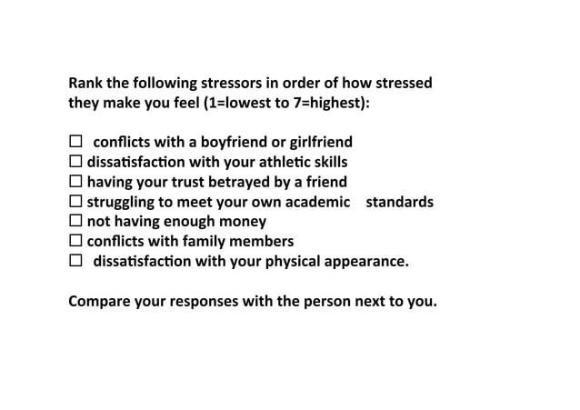 Coping with stress.ppt | Fitness and Exercise | Healthy Living