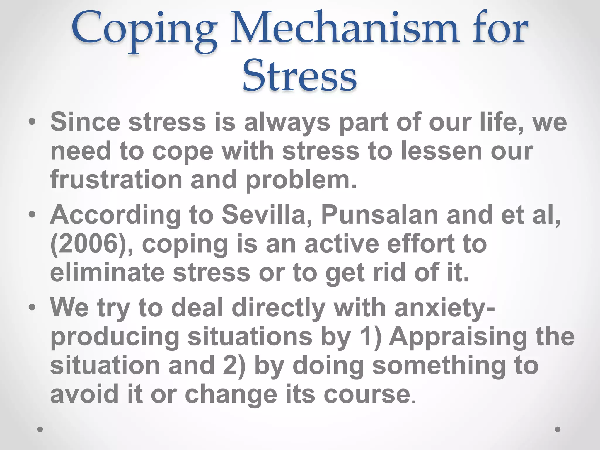 Coping with stress | PPT
