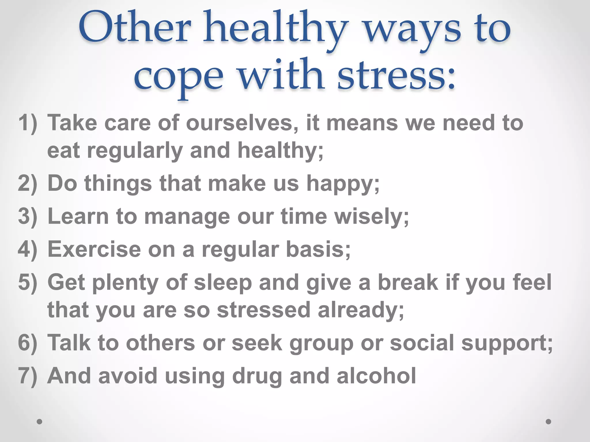 Coping with stress | PPT