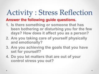 Coping with stress | PPT