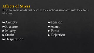 COPING WITH STRESS POWERPOINT PRESENTATION | PPTX