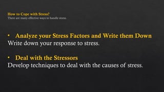COPING WITH STRESS POWERPOINT PRESENTATION | PPTX