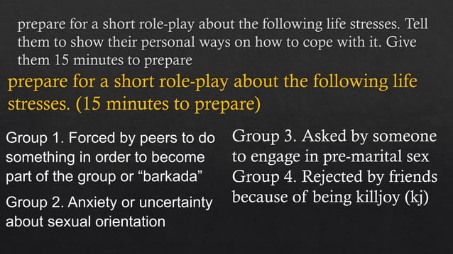 COPING WITH STRESS POWERPOINT PRESENTATION | PPTX