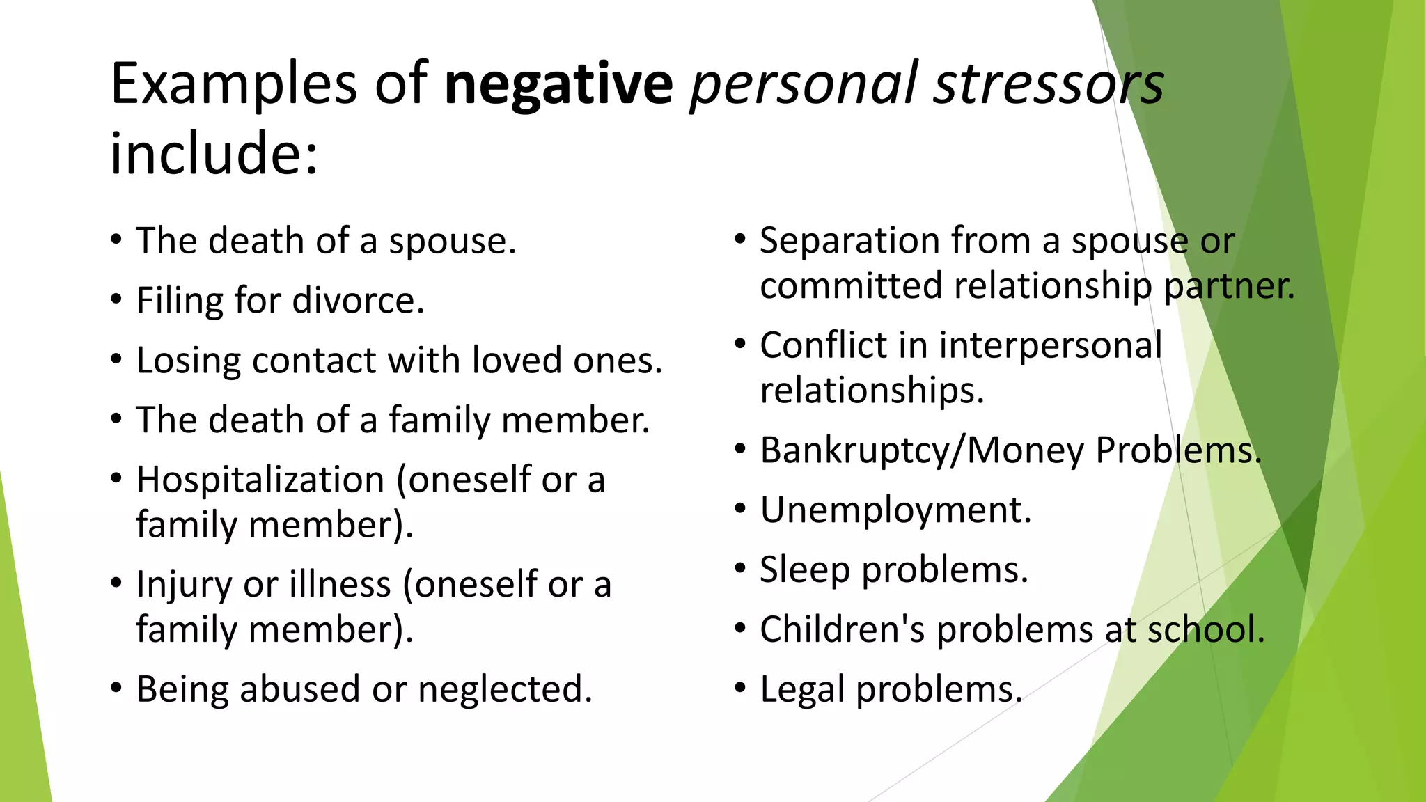 Coping with stress in middle and late adolescence | PPTX