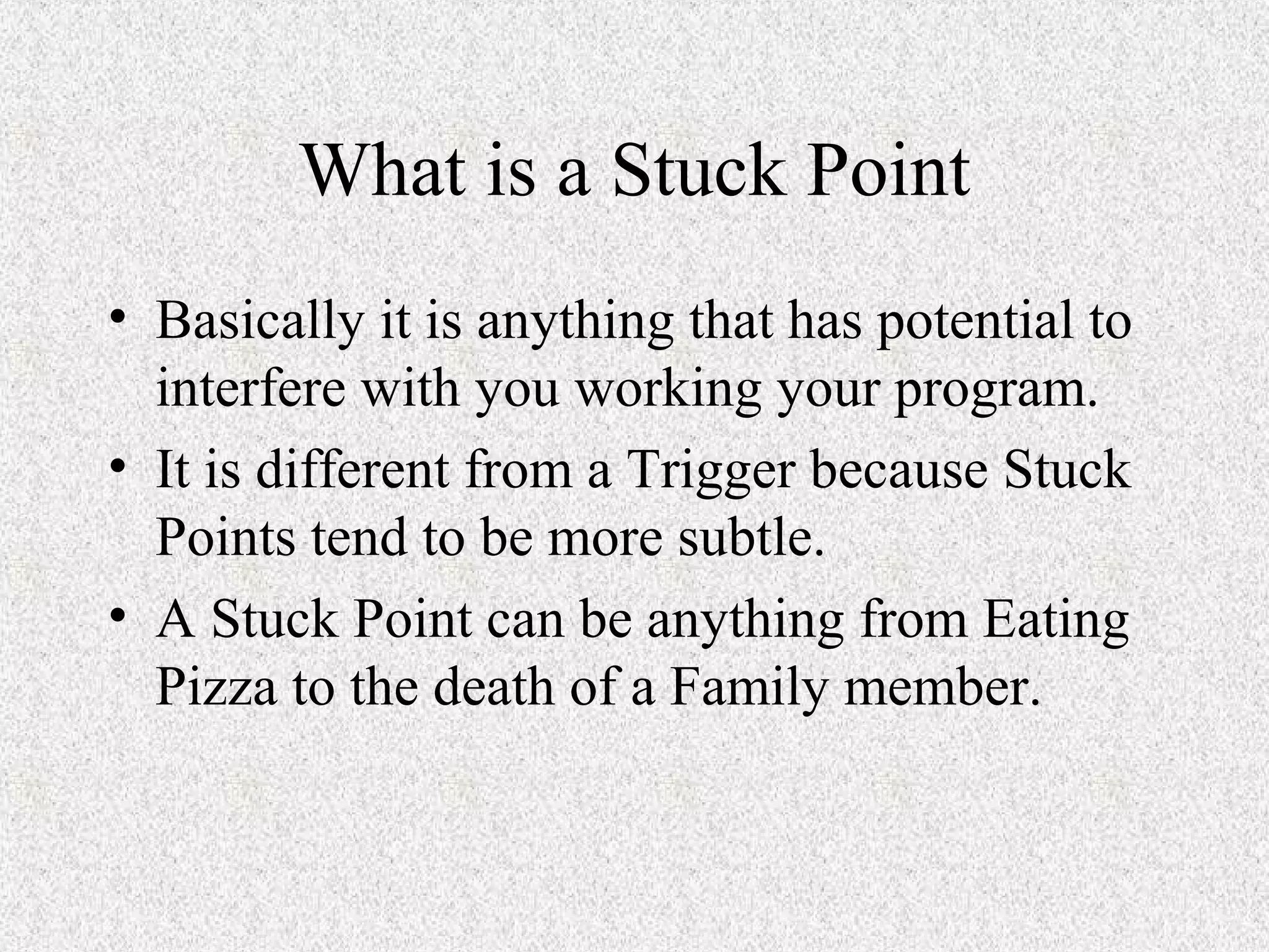 Coping with stuck points | PPT