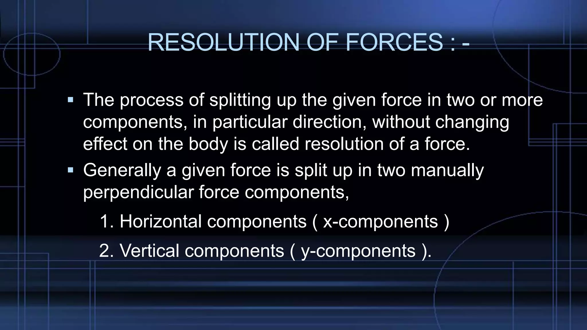 Coplanar Concurrent Forces Ppt
