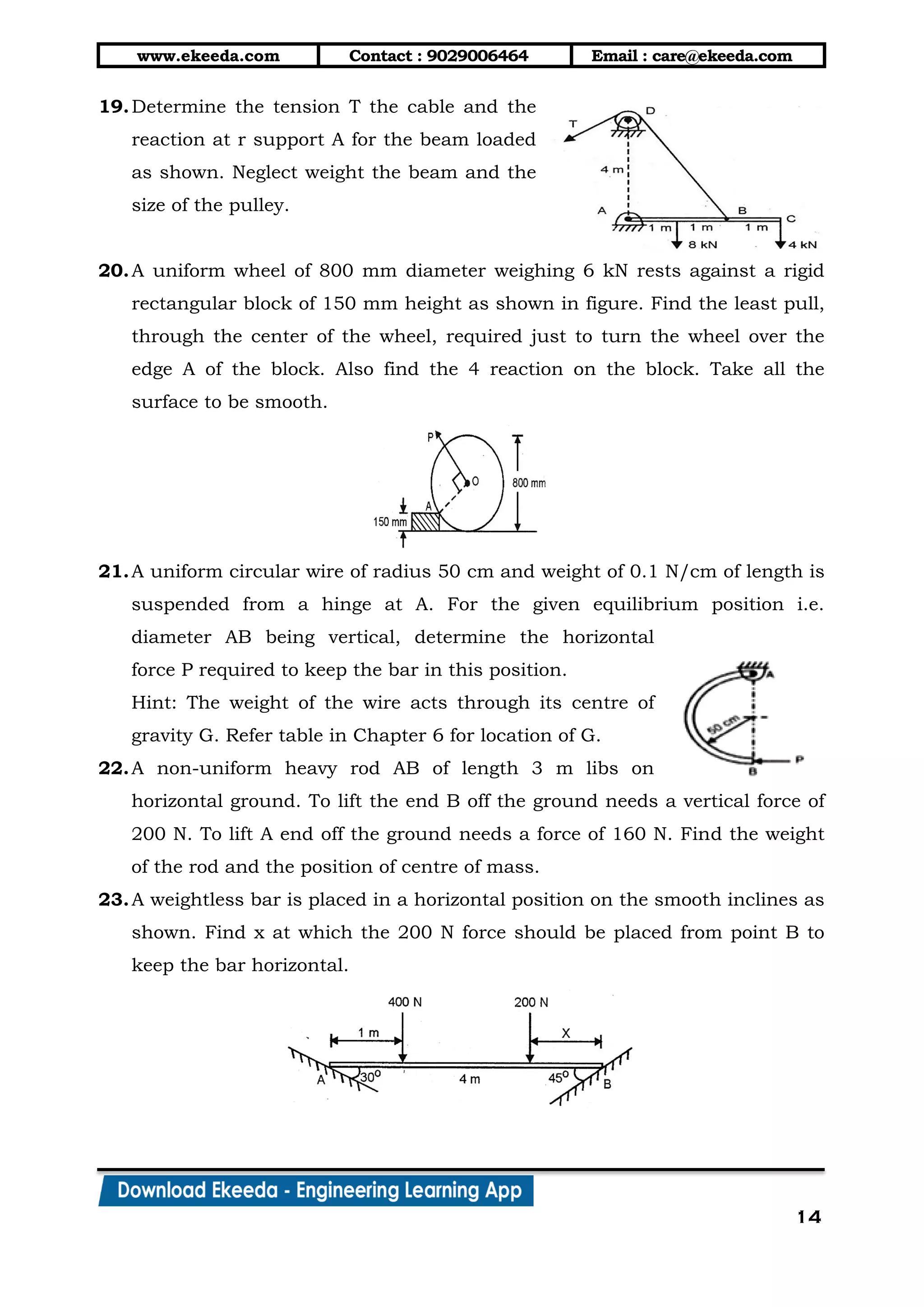 Coplanar forces equilibrium | PDF
