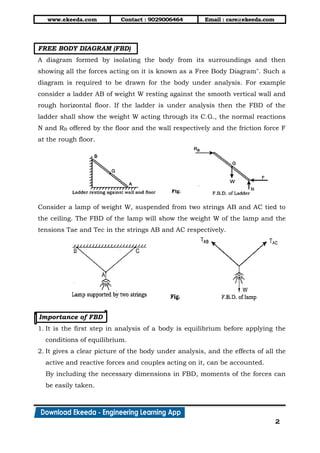 Coplanar forces equilibrium | PDF
