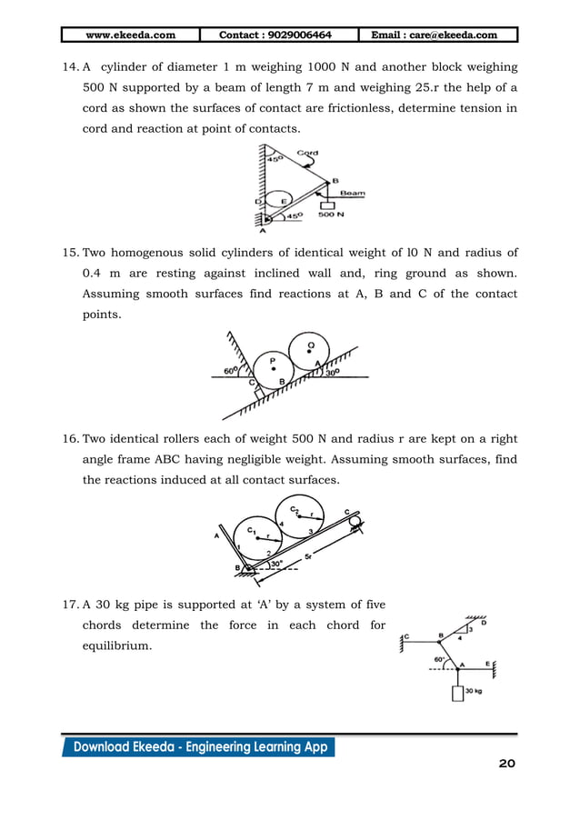 Coplanar forces equilibrium | PDF