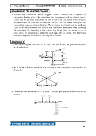 Coplanar forces equilibrium | PDF