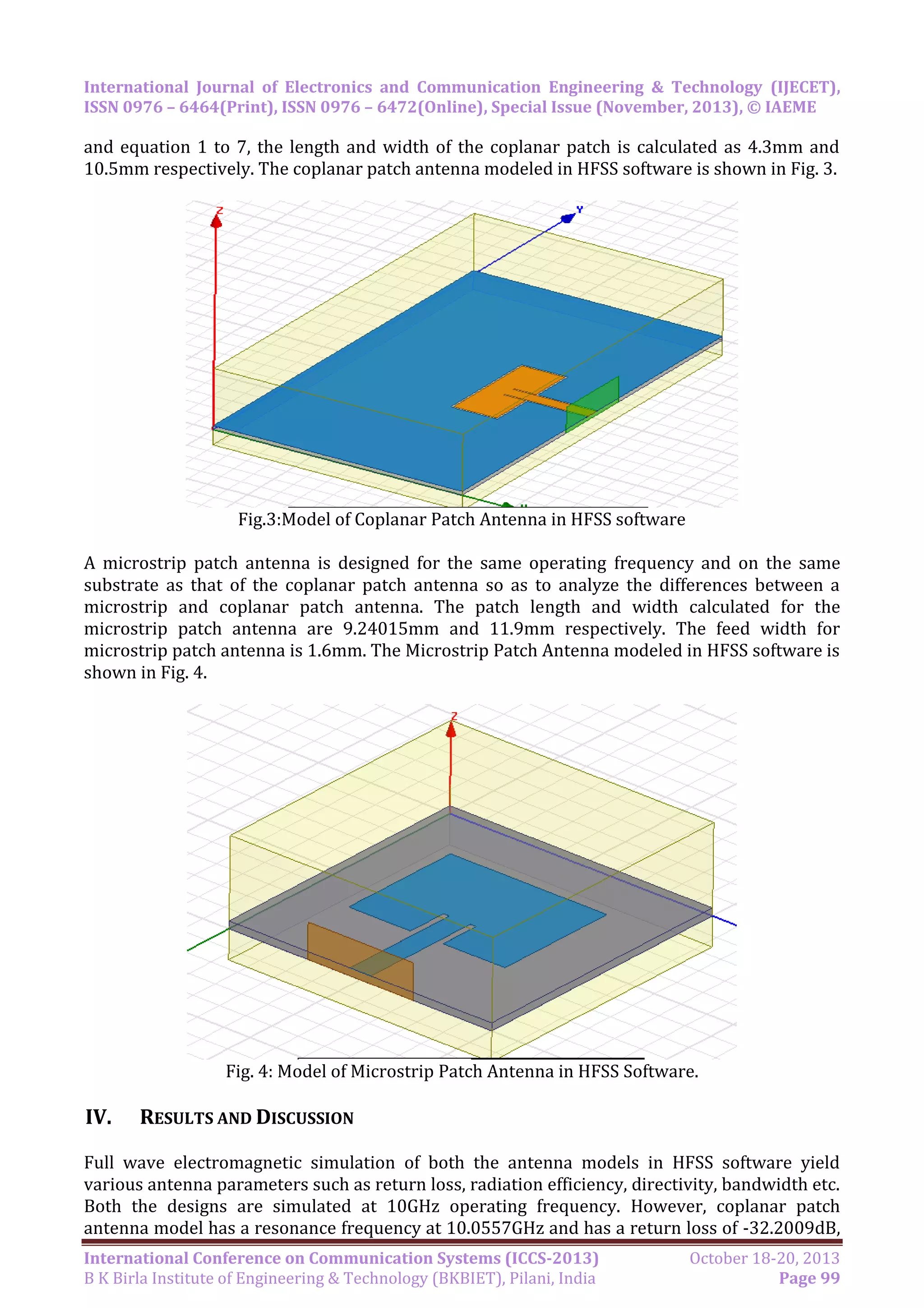 Coplanar rectangular patch antenna for x band applications using inset fed technique | PDF