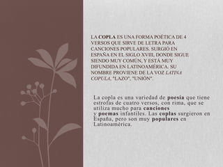Coplas | PPTX