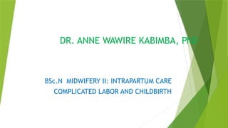 coplicated intrapartum.pptx notes nursing | PPTX