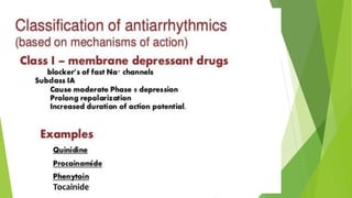 Anti-arrhythmic drugs and calcium channel blockers | PPT