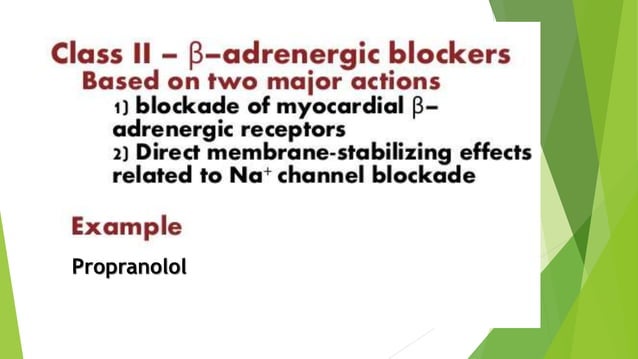 Anti-arrhythmic drugs and calcium channel blockers | PPTX