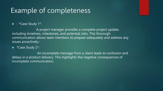 Copmleteness presentation describe into detail | PPT