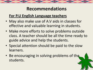 Copm study of teaching strategies by pu. & uoe teachers | PPT